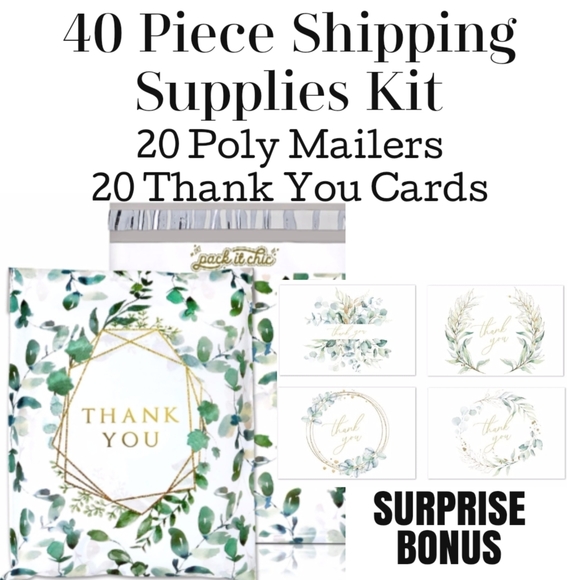 Office | Thank You Shipping Supply Kit Greenery | Poshmark